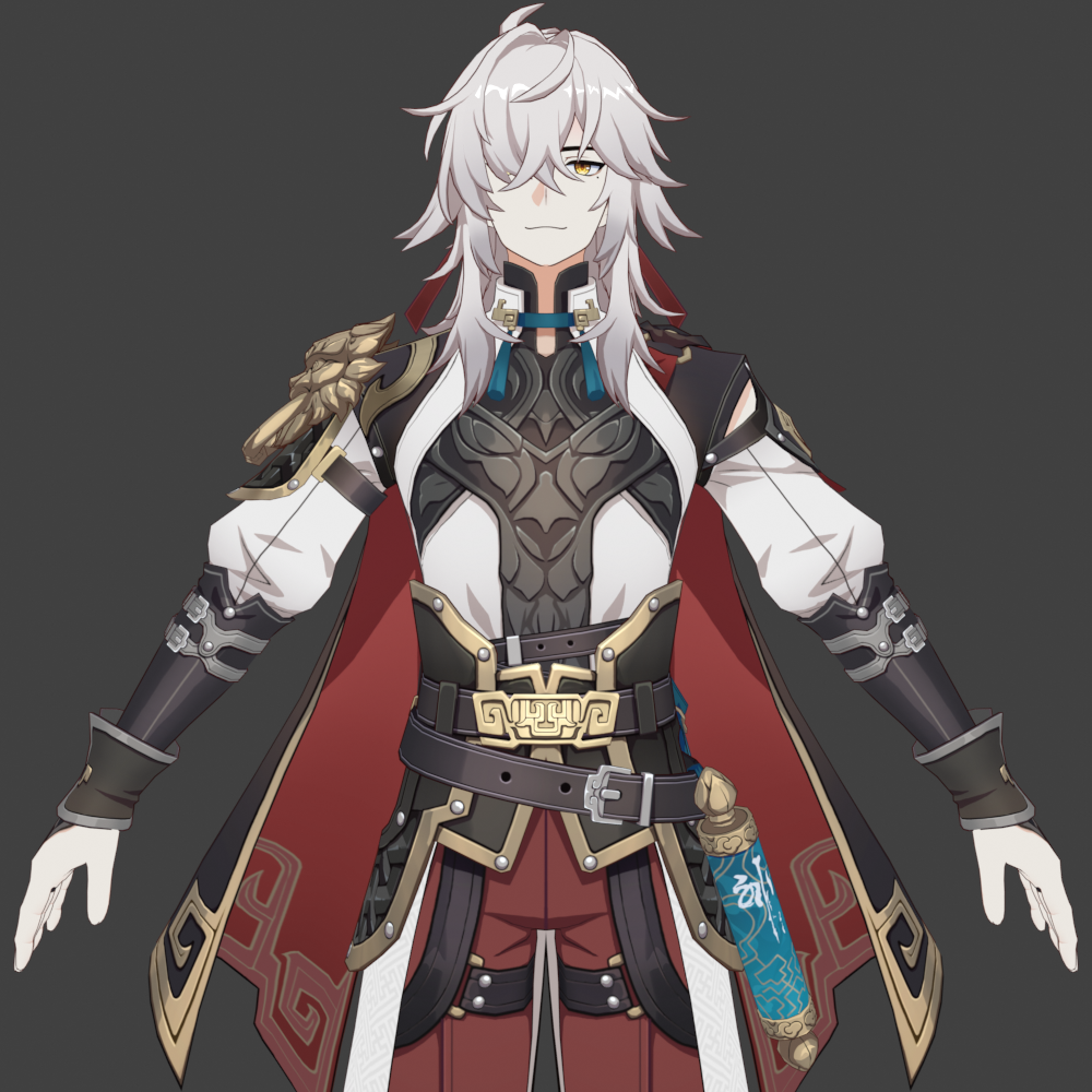 HSR - JingYuan 3D Model DL (FBX/Blend) by Petventh on DeviantArt HSR - JingYuan 3D Model DL (FBX/Blend) by Petventh on DeviantArt