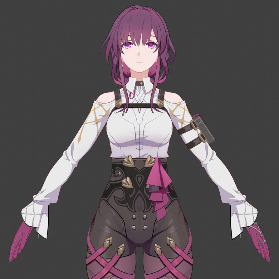 HSR - Kafka 01 3D Model DL (FBX/Blend) by Petventh on DeviantArt