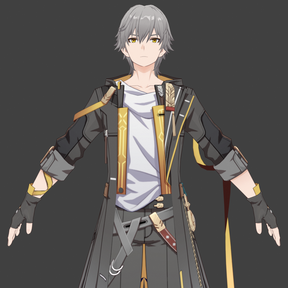 HSR - Trailblazer Boy 3D Model DL (FBX/Blend) by Petventh on DeviantArt