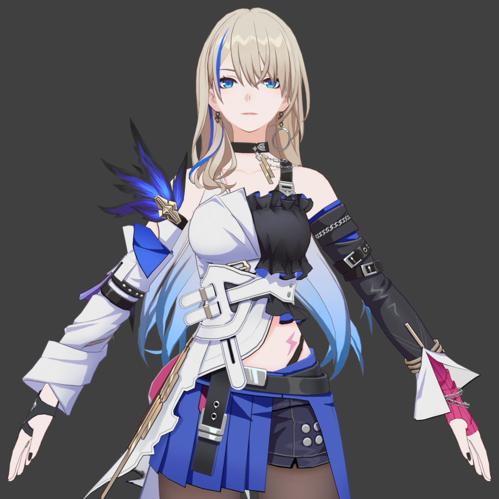 HSR - Serval 3D Model DL (FBX/Blend) by Petventh on DeviantArt