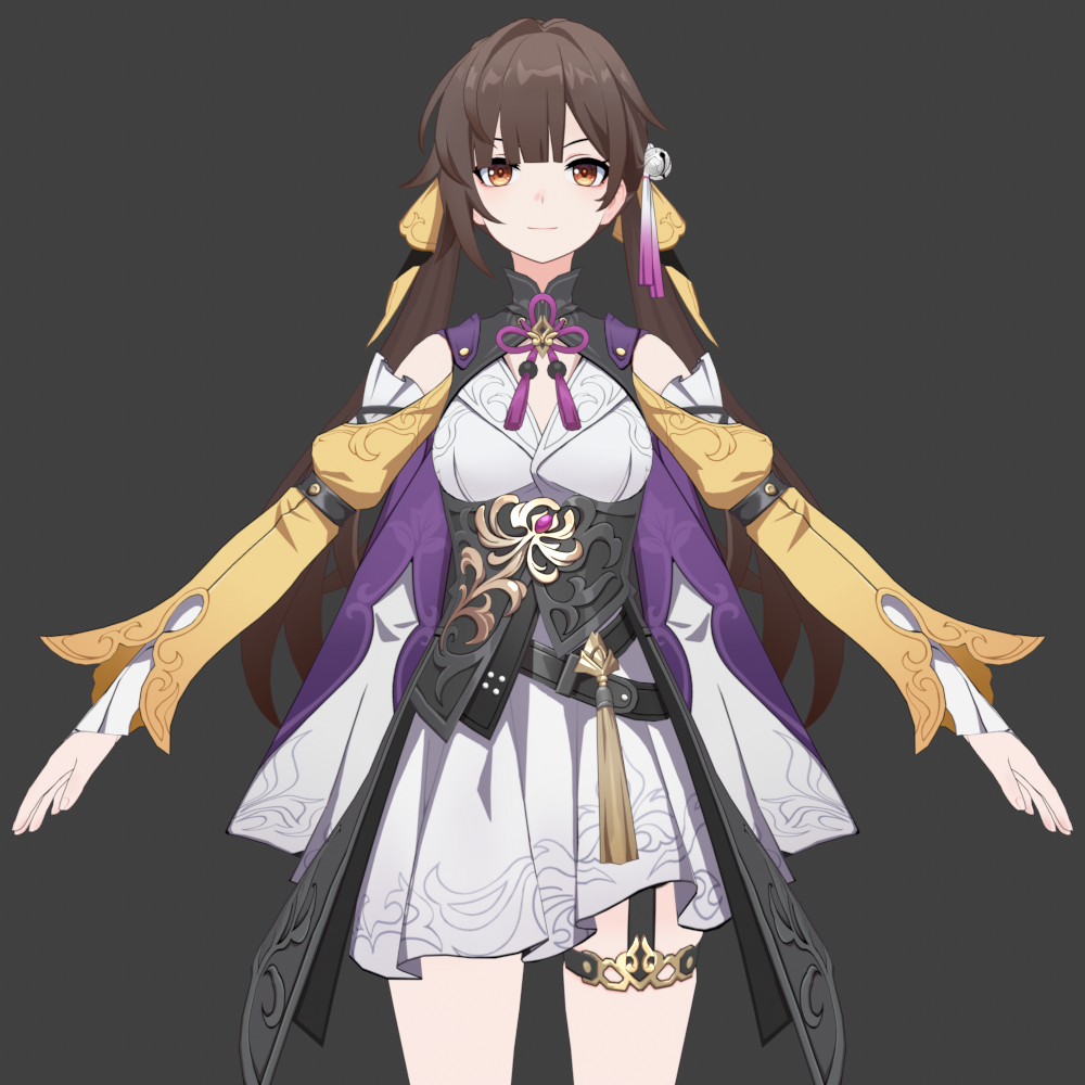 HSR - Sushang 3D Model DL (FBX/Blend) by Petventh on DeviantArt