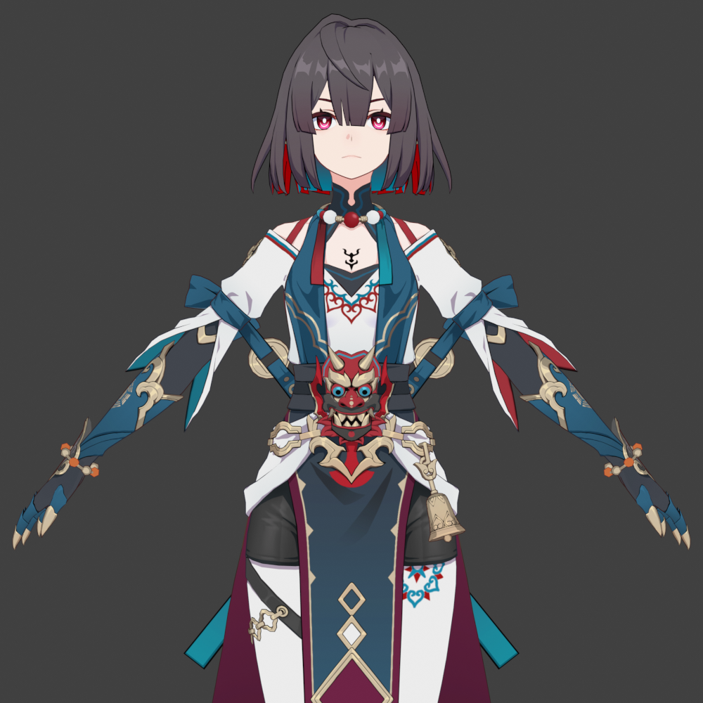 HSR - Xueyi 3D Model DL (FBX/Blend) by Petventh on DeviantArt