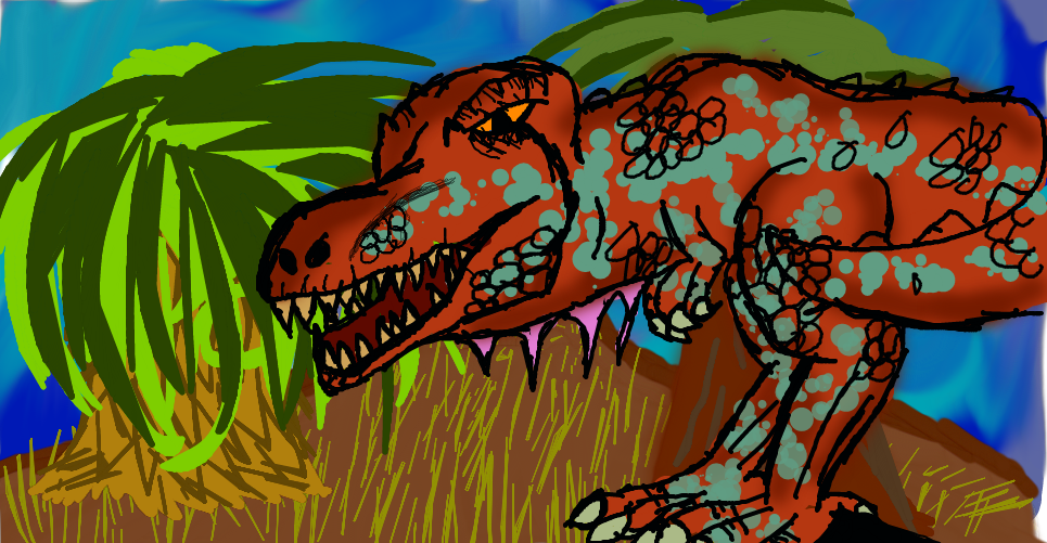 drawing t-rex by Prehistorickoopa37 on DeviantArt