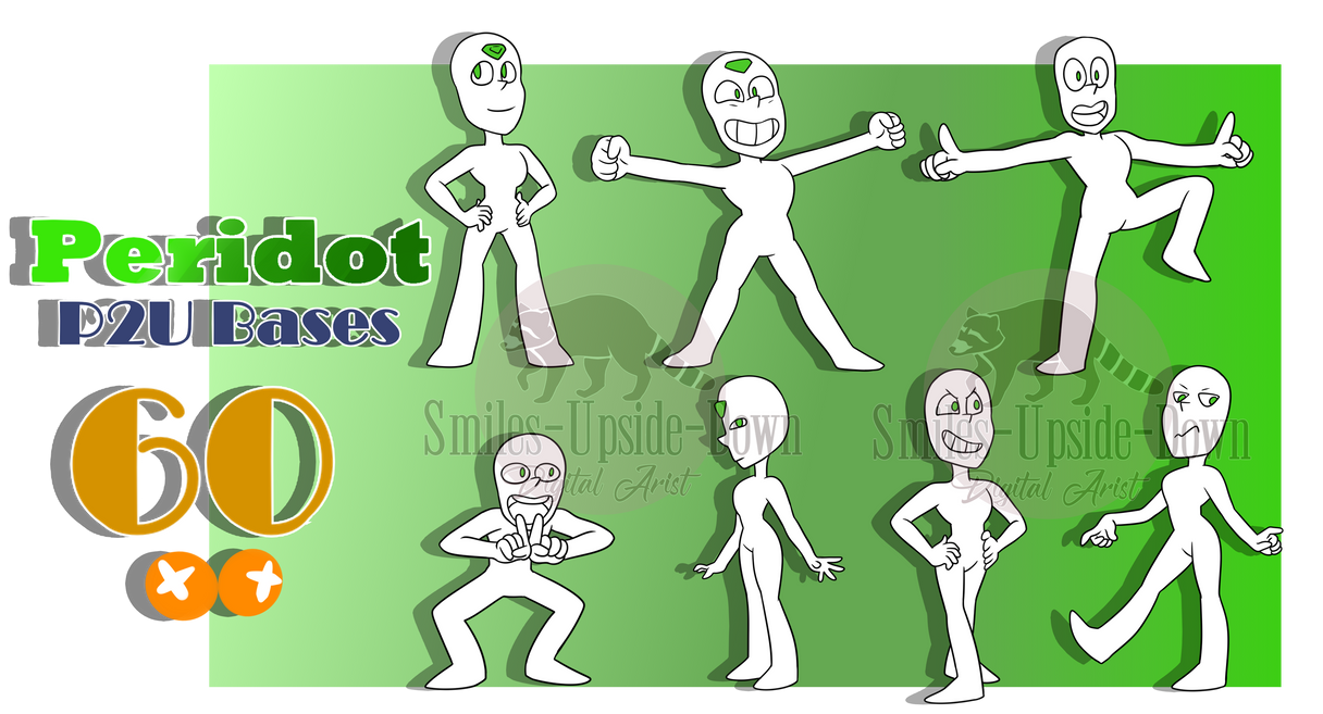 [SU] P2U 60pt Multi Peridot Base pack by SmilesUpsideDown on DeviantArt