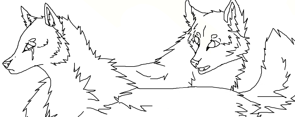 Inkscape drawing a wolf - loftdun