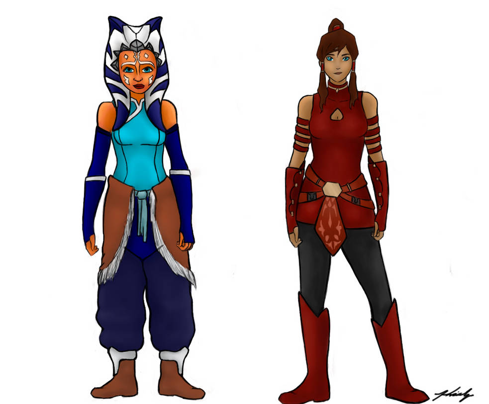 Ahsoka and Korra Outfit Swap by Zackaran on DeviantArt