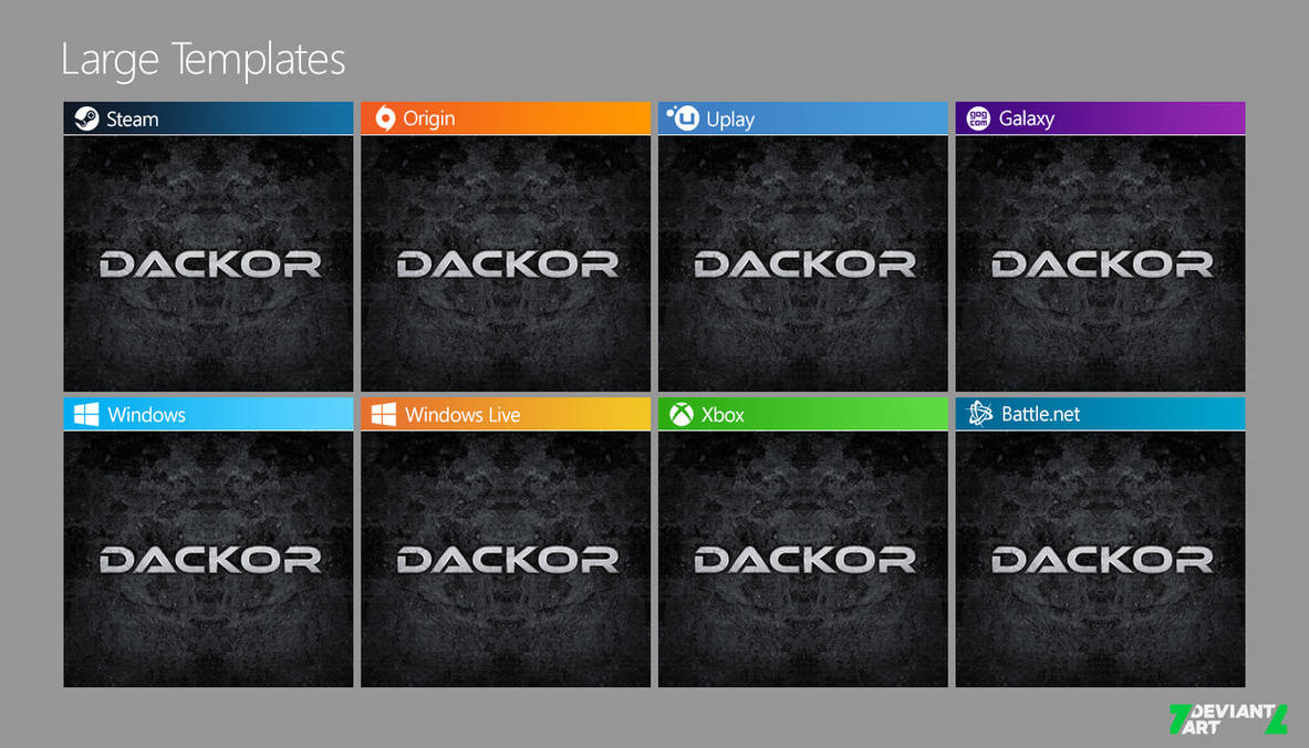 Windows 8/8.1 Game Tiles Templates v1.0 by Dackor on DeviantArt