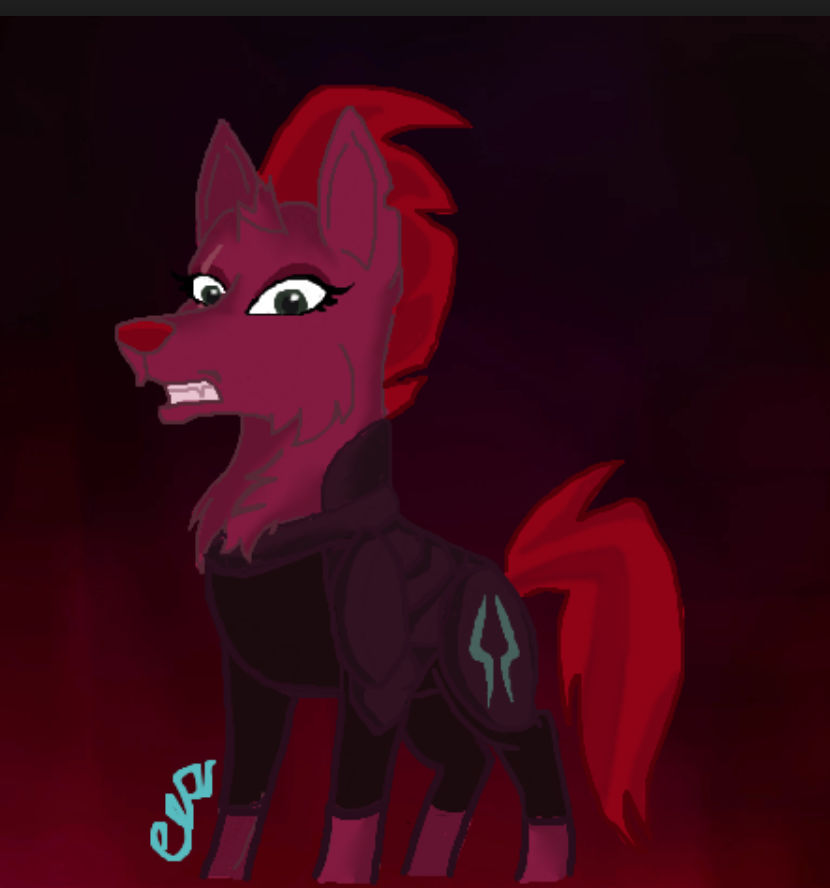 Tempest Sandow- dog version by NurdHorse on DeviantArt