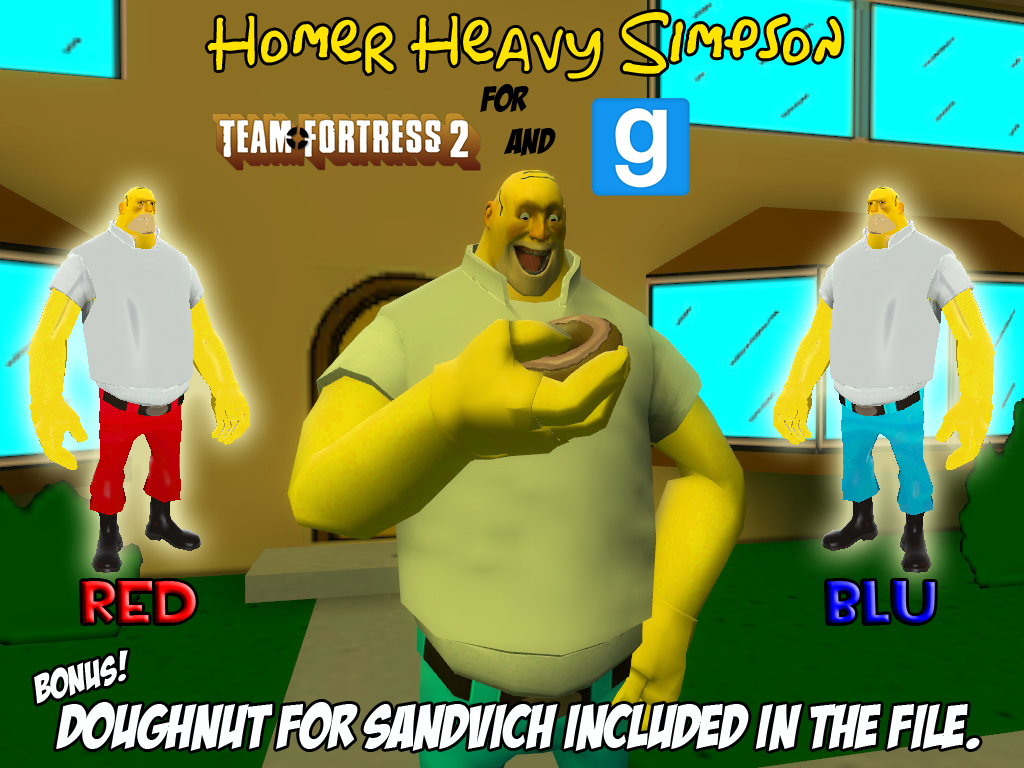 Homer Heavy for TF2 and Gmod by ErichGrooms3 on DeviantArt