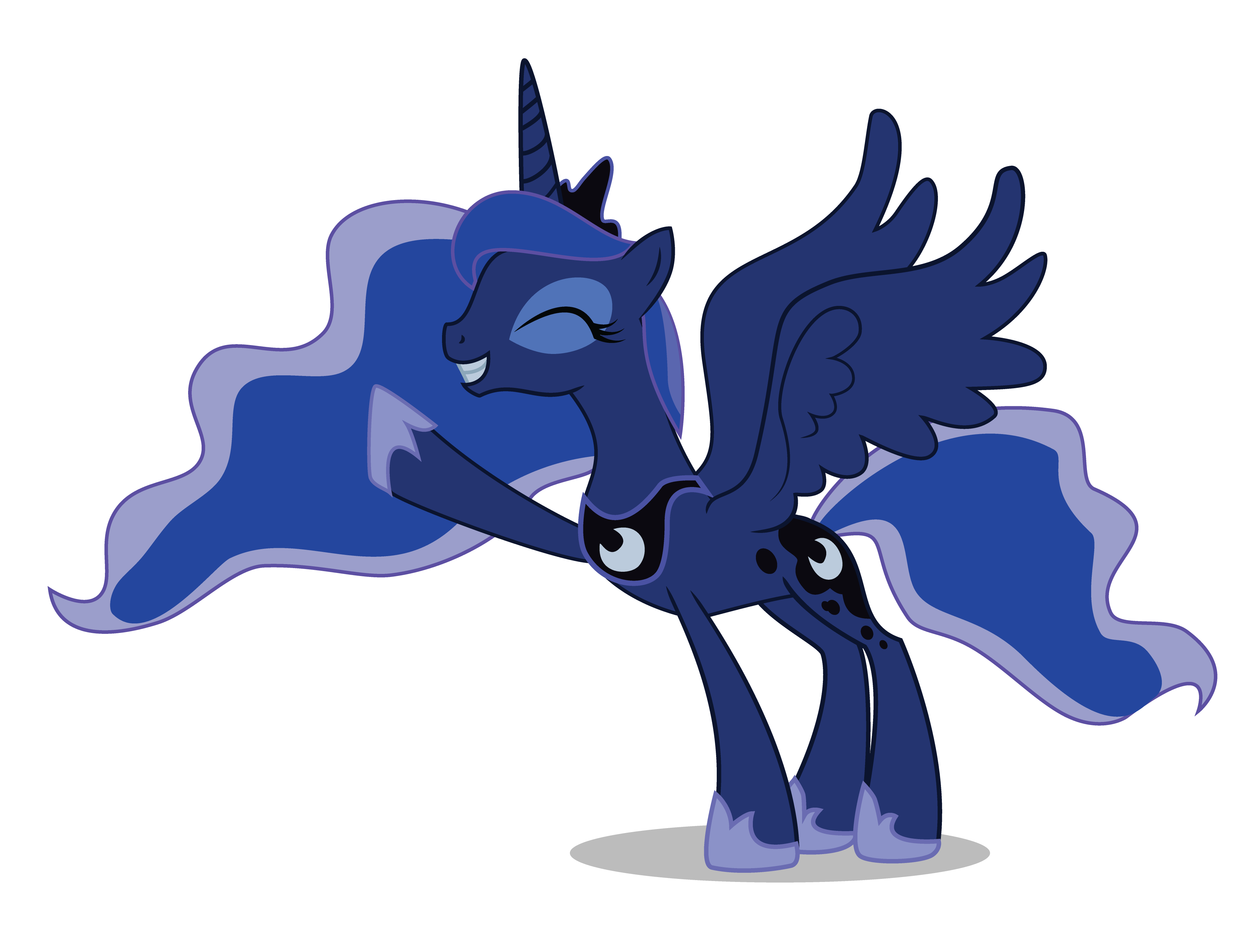 Happy Princess Luna by Slawe on DeviantArt