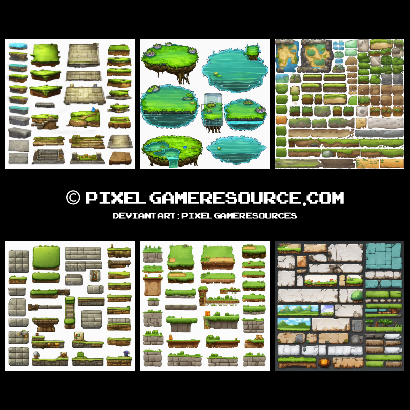 2D Video Game Assets Game Asset 24 Bundle 2 by PixelGameResources on ...