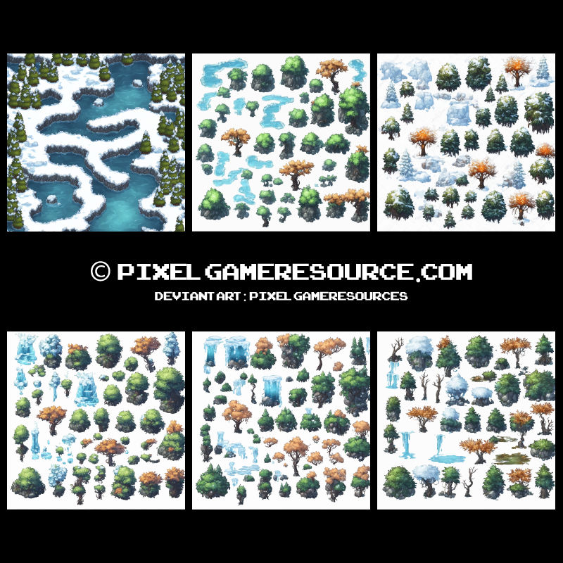 Winter Snow BUNDLE by PixelGameResources on DeviantArt