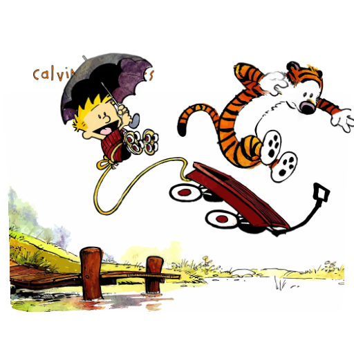 Calvin and Hobbes (9) by KahlanAmnelle on DeviantArt