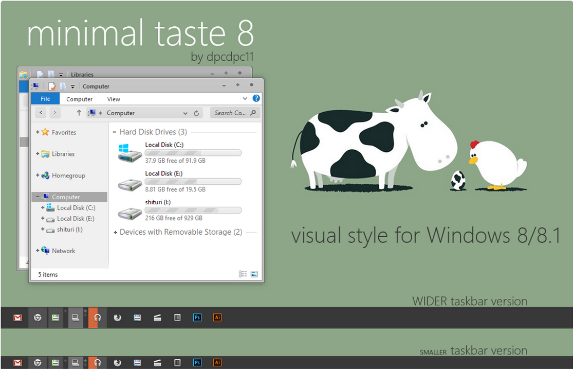 Minimal Taste 8 for Win 8/8.1 by dpcdpc11 on DeviantArt