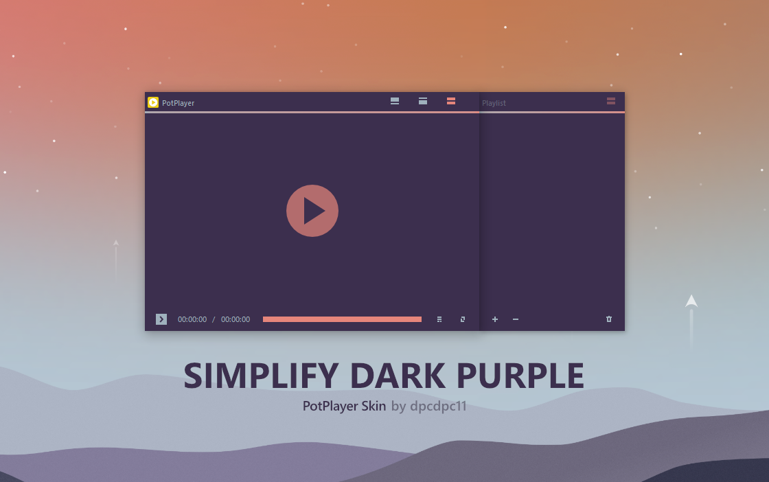 Simplify Dark Purple - PotPlayer Skin by dpcdpc11 on DeviantArt