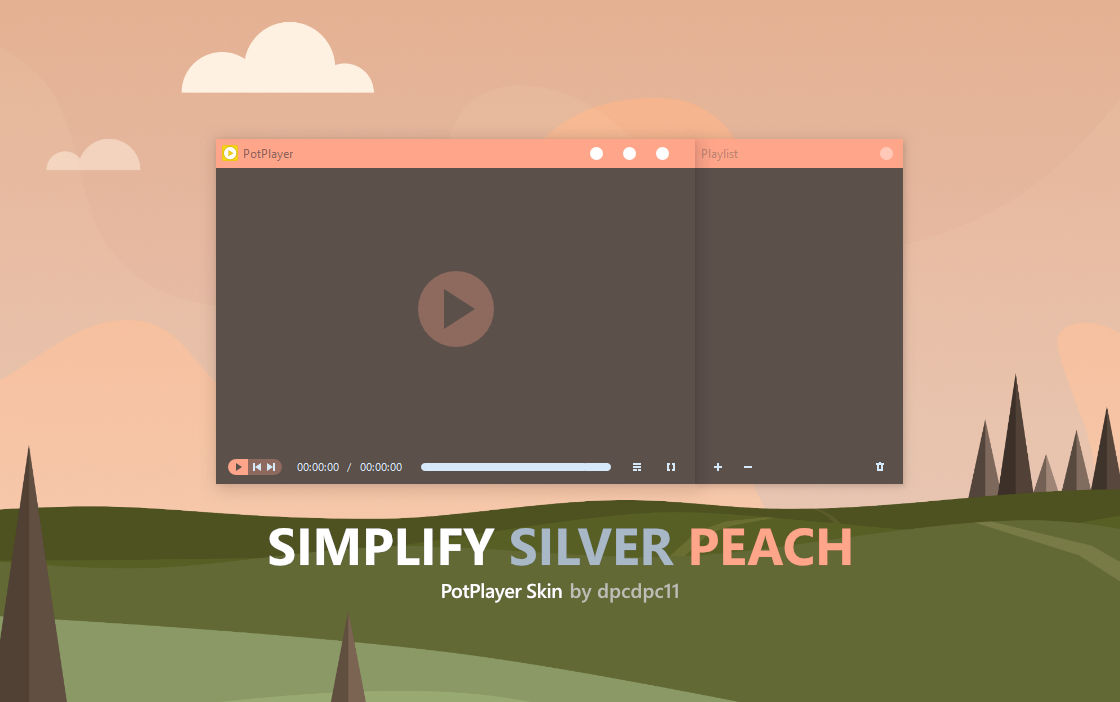 Simplify Silver Peach - PotPlayer Skin by dpcdpc11 on DeviantArt