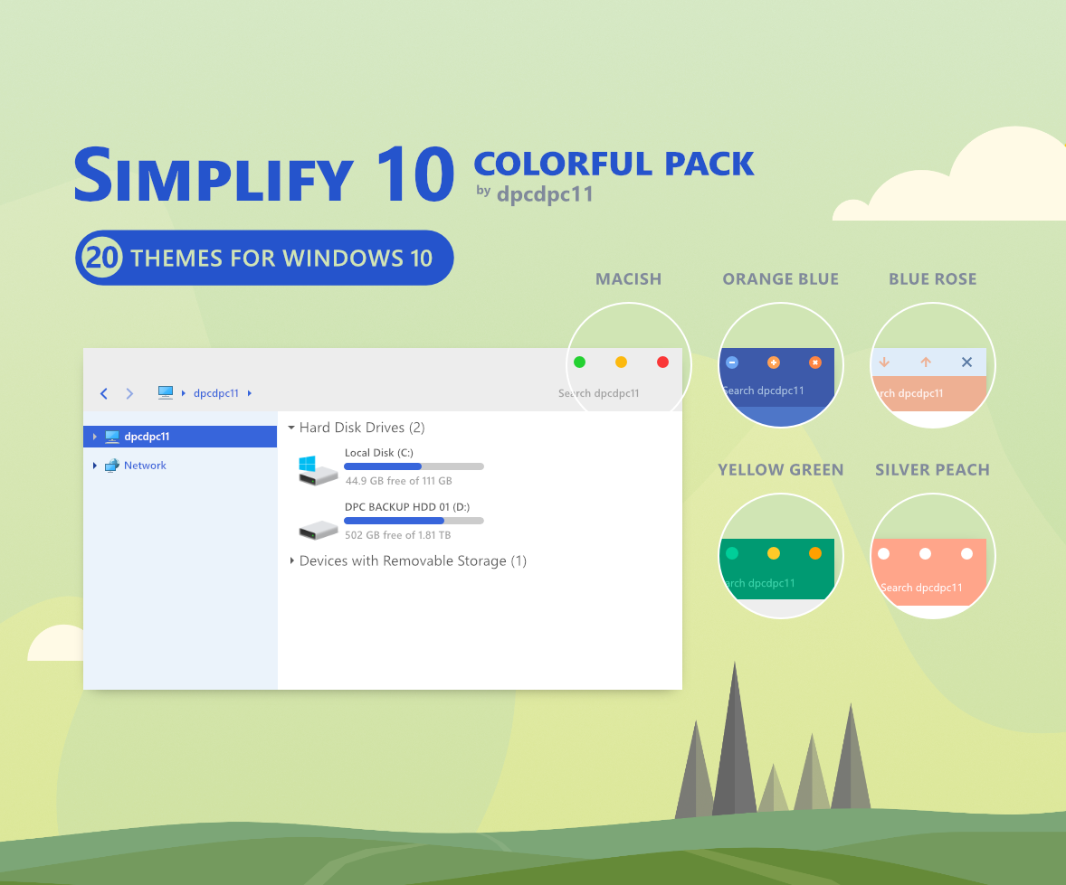 Simplify 10 Colorful - Windows 10 Theme Pack by dpcdpc11 on DeviantArt