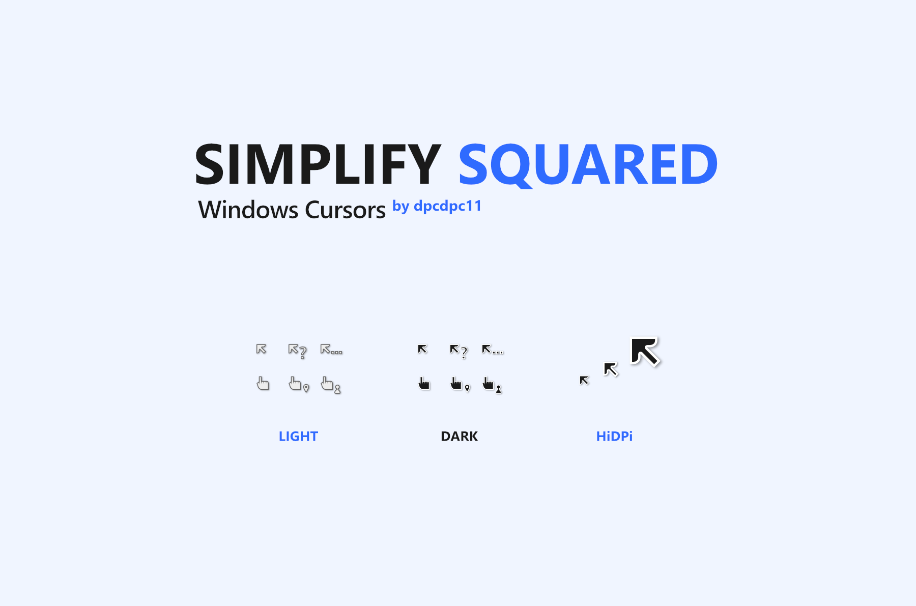 Simplify Squared - Windows Cursors by dpcdpc11 on DeviantArt