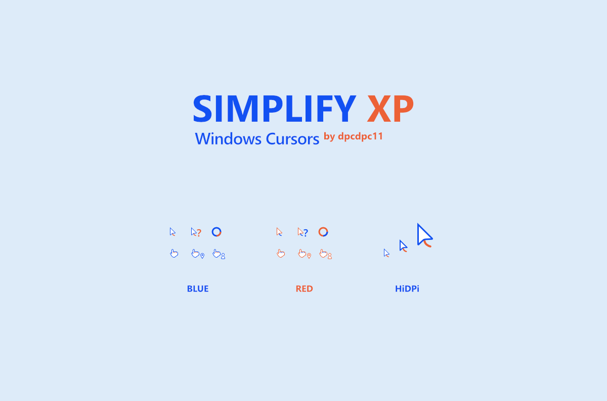 Simplify XP - Windows Cursors by dpcdpc11 on DeviantArt