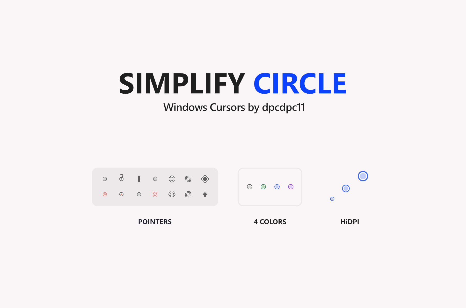 Simplify Circle - Windows Cursors by dpcdpc11 on DeviantArt