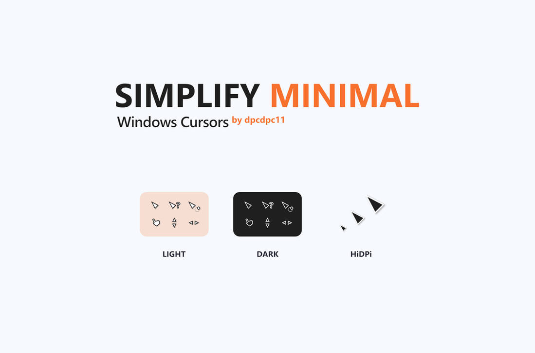 Simplify Minimal - Windows Cursors by dpcdpc11 on DeviantArt Simplify Minimal - Windows Cursors by dpcdpc11 on DeviantArt