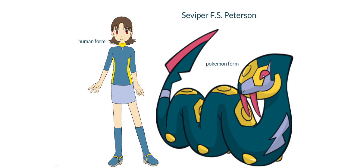 Seviper Fang Snake Peterson by kittylaughs on DeviantArt