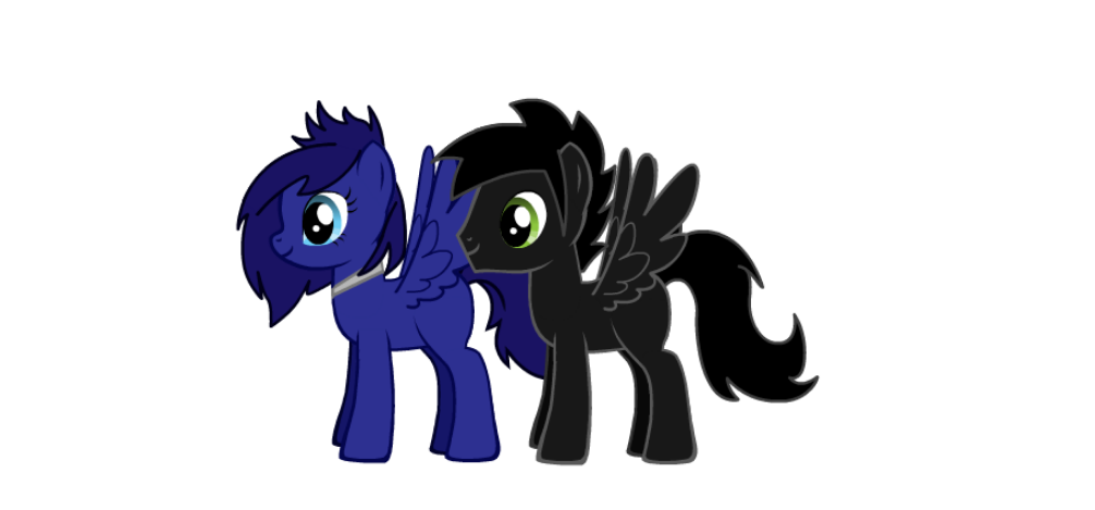 Pony Toothless and Nightshade by kittylaughs on DeviantArt