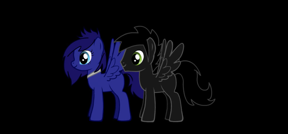 Pony Toothless and Nightshade by kittylaughs on DeviantArt