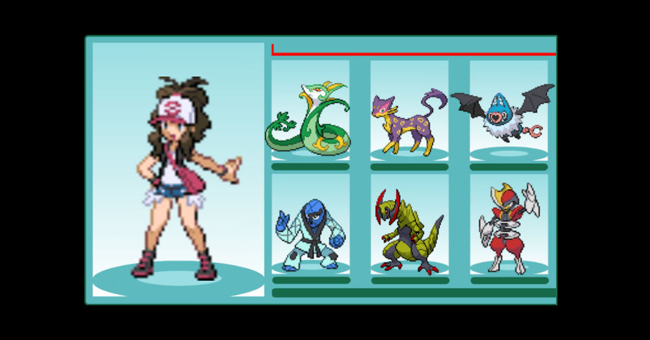 My Unova Team by kittylaughs on DeviantArt