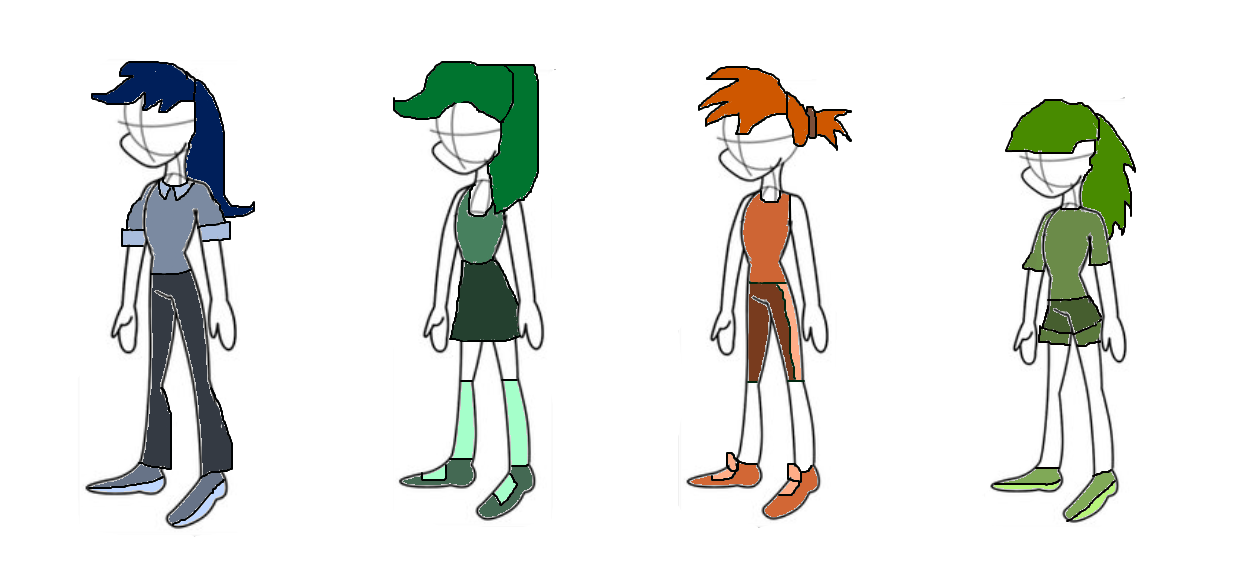 Human Raptor Squad Outfits and Hairstyles by kittylaughs on DeviantArt