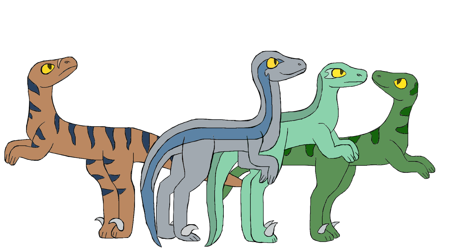 Raptor Squad by kittylaughs on DeviantArt