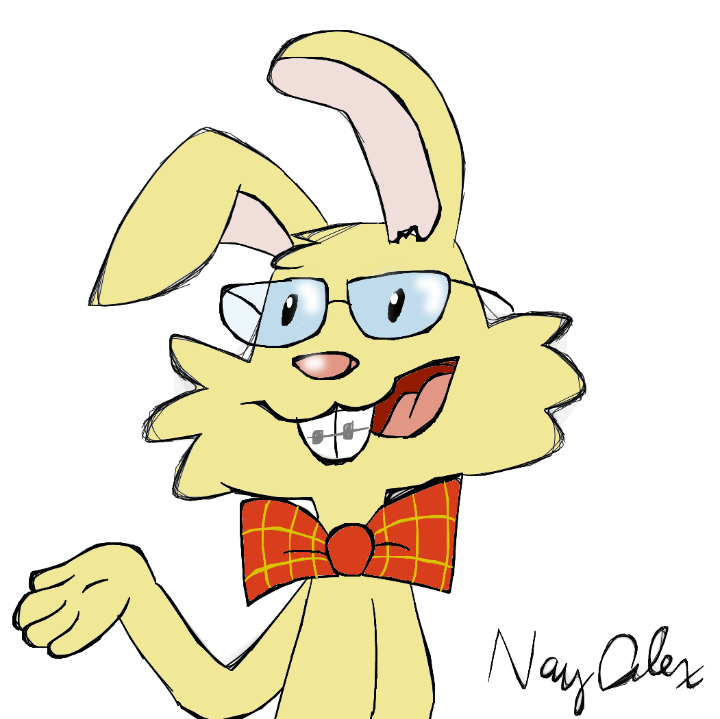 Nerd Rabbit by NayAlex on DeviantArt