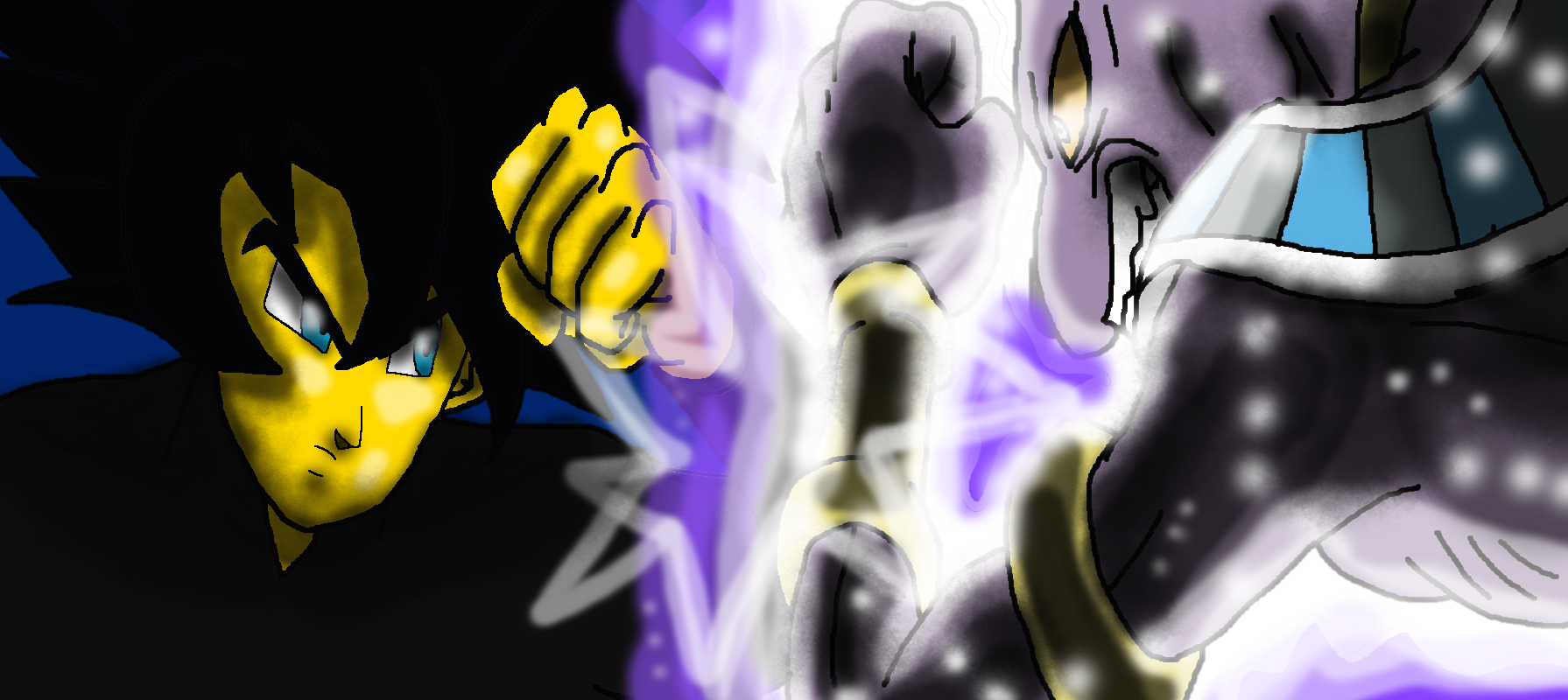 Full power Beerus vs. Golden Blade by SpiritualityBlade on DeviantArt