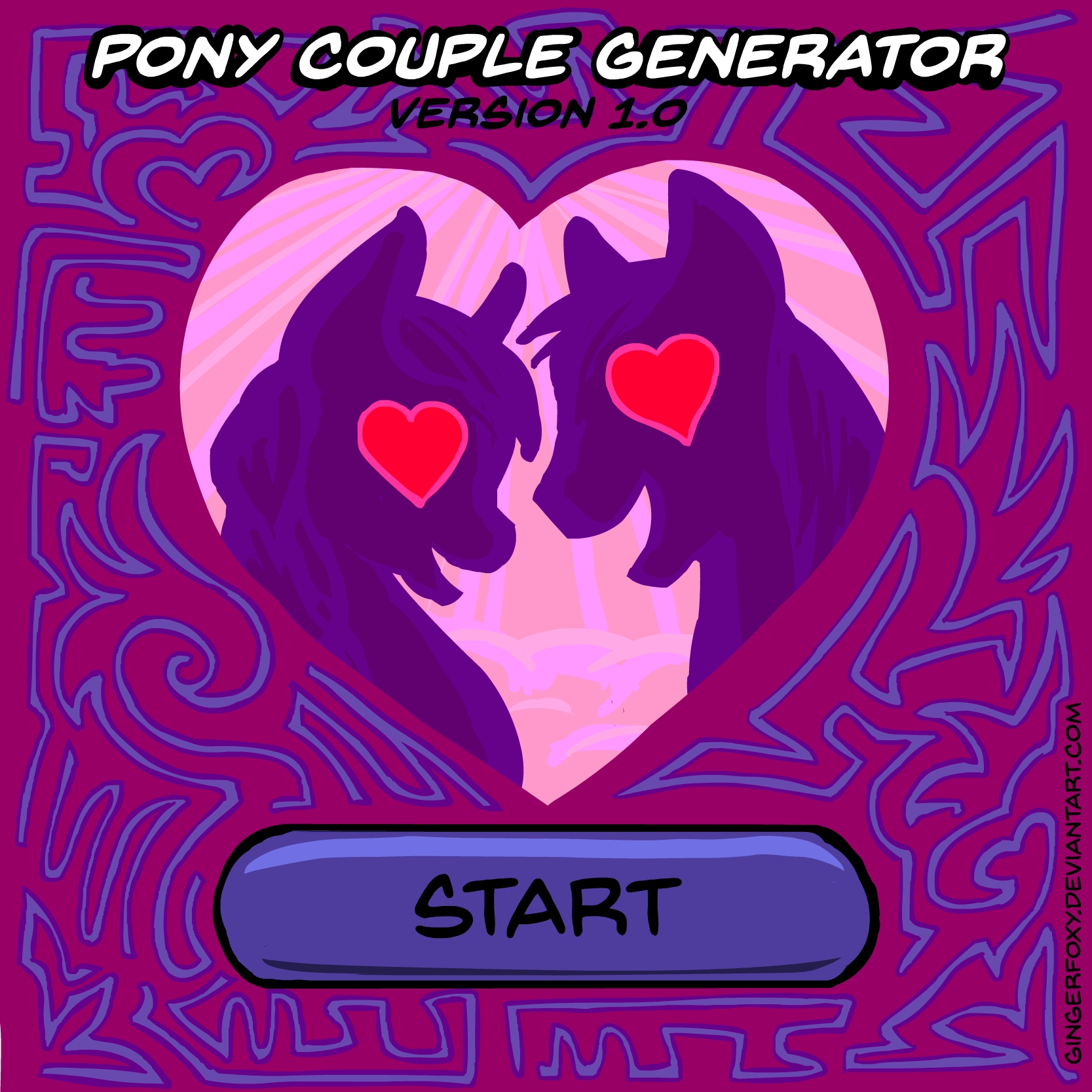 Pony Couple Generator v1.0 by GingerFoxy on DeviantArt