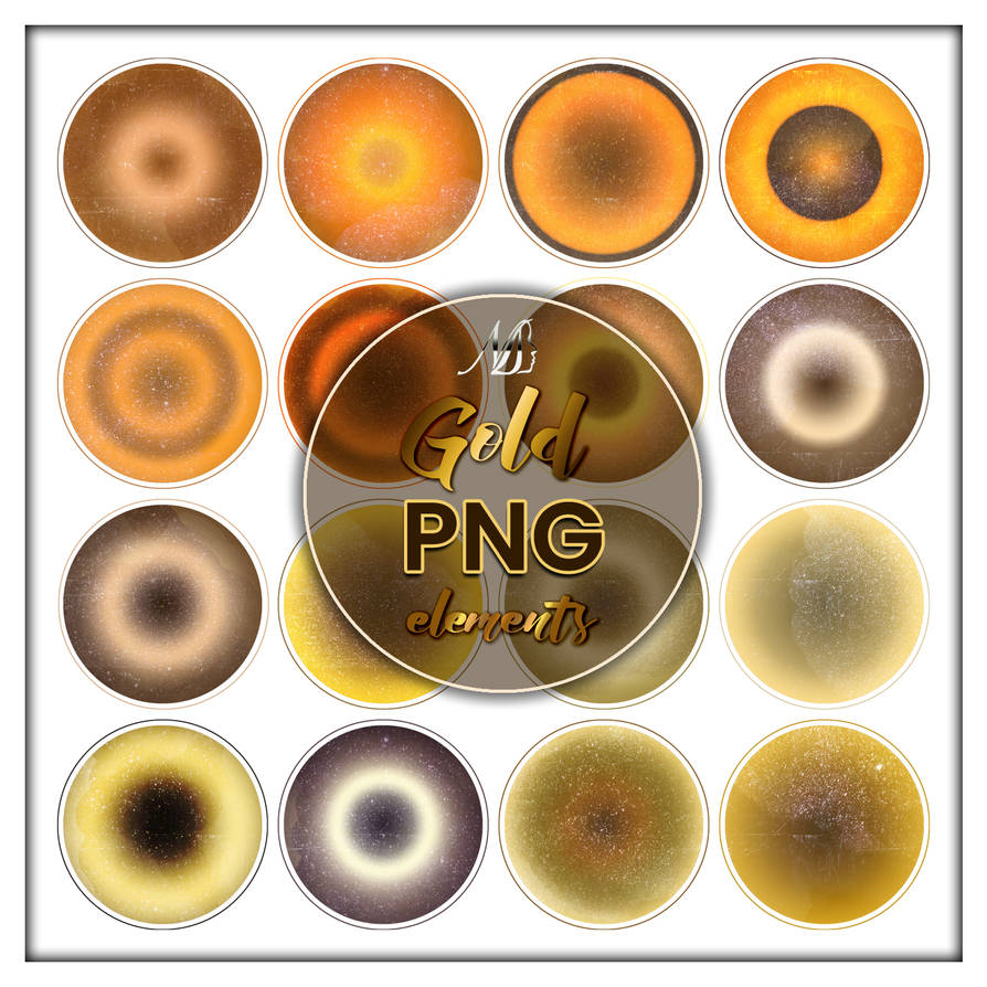 Gold Radial gradient PNG circles by NicoleDesign79 on DeviantArt