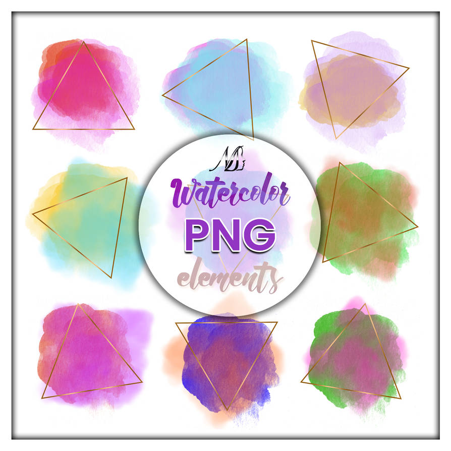 Watercolor PNG circles set 04 by NicoleDesign79 on DeviantArt