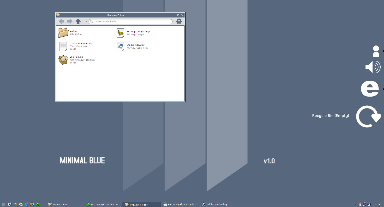 Minimal Blue GUI Kit by FuzzyDogSlayer on DeviantArt