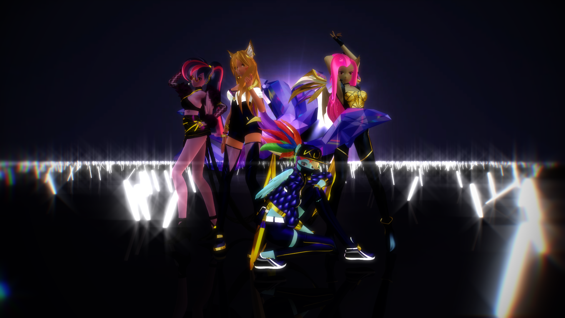 [MMD] K/DA MLP group assembled. DL by RedFoxEditor on DeviantArt