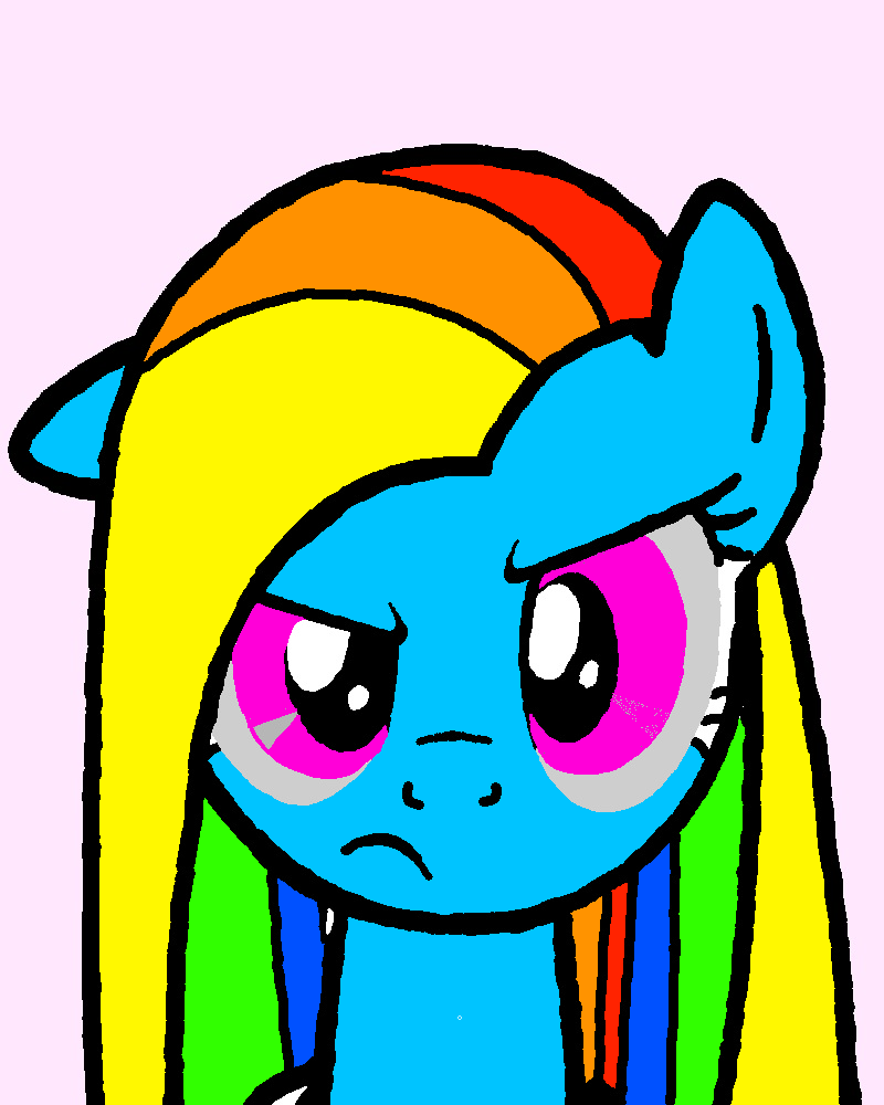 Angry rainbow dash by ponyporb on DeviantArt