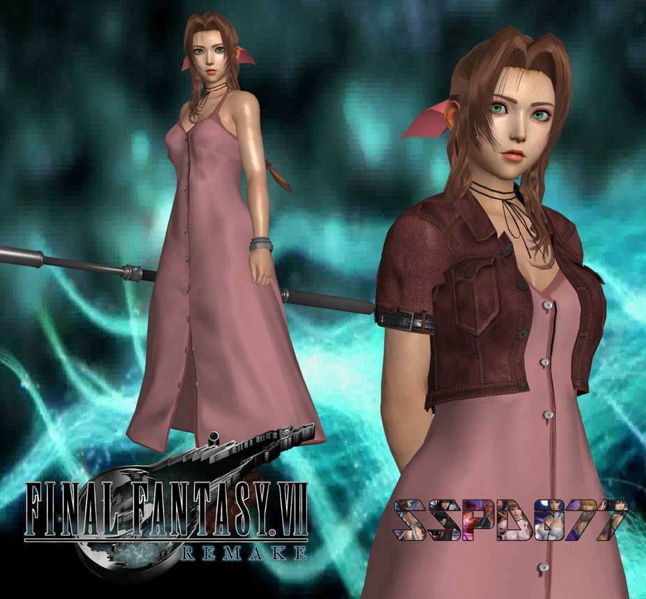 FFVII Aerith Gainsborough by SSPD077 (Updated) by SSPD077 on DeviantArt
