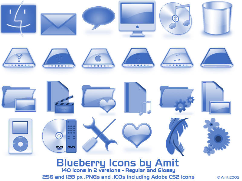 Blueberry Icons by amitsaraf32 on DeviantArt