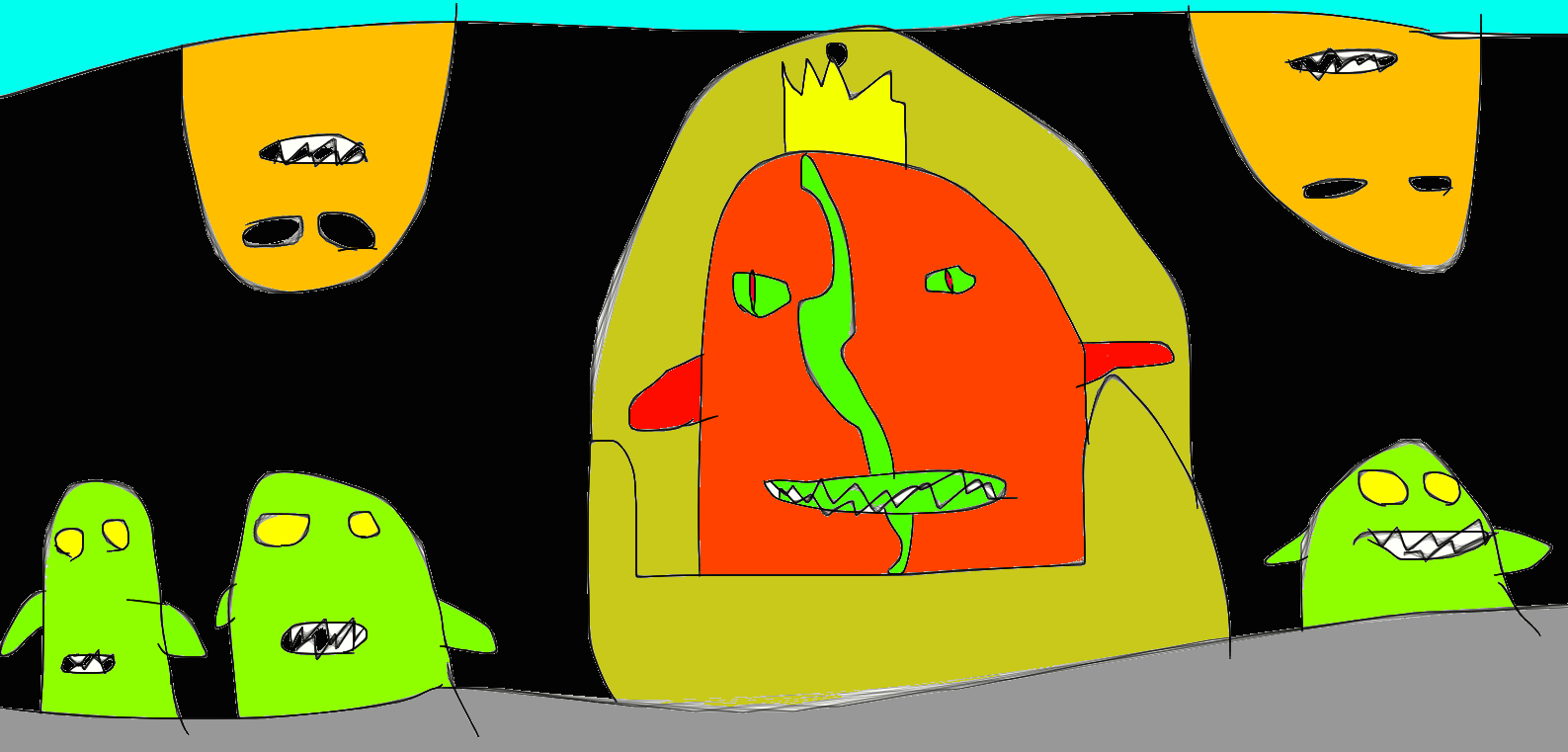 king blob and his servants by pyrokan76 on DeviantArt