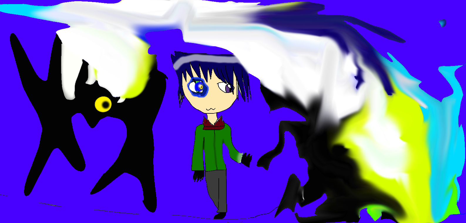 chibi maru using blue commit max by pyrokan76 on DeviantArt
