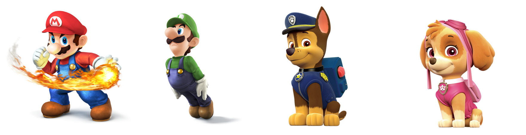 Mario Bros Meets Paw Patrol by BloodhoundPreston on DeviantArt