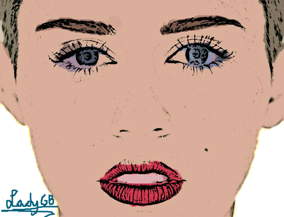 Wrecking Ball - Miley Cyrus Face by LadyGagaBoy on DeviantArt