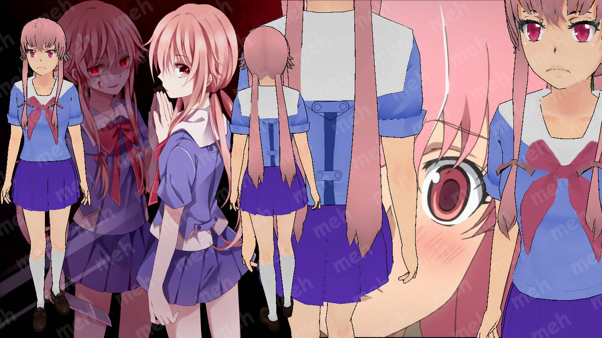Yandere skin Mirai Nikki Gasai Yuno version 2.0 by meh199835 on DeviantArt