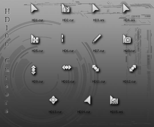 Cursors HD100 by Hard-100 on DeviantArt