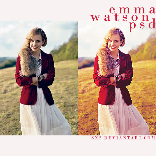 emma watson colorburst psd by Sx2 on DeviantArt