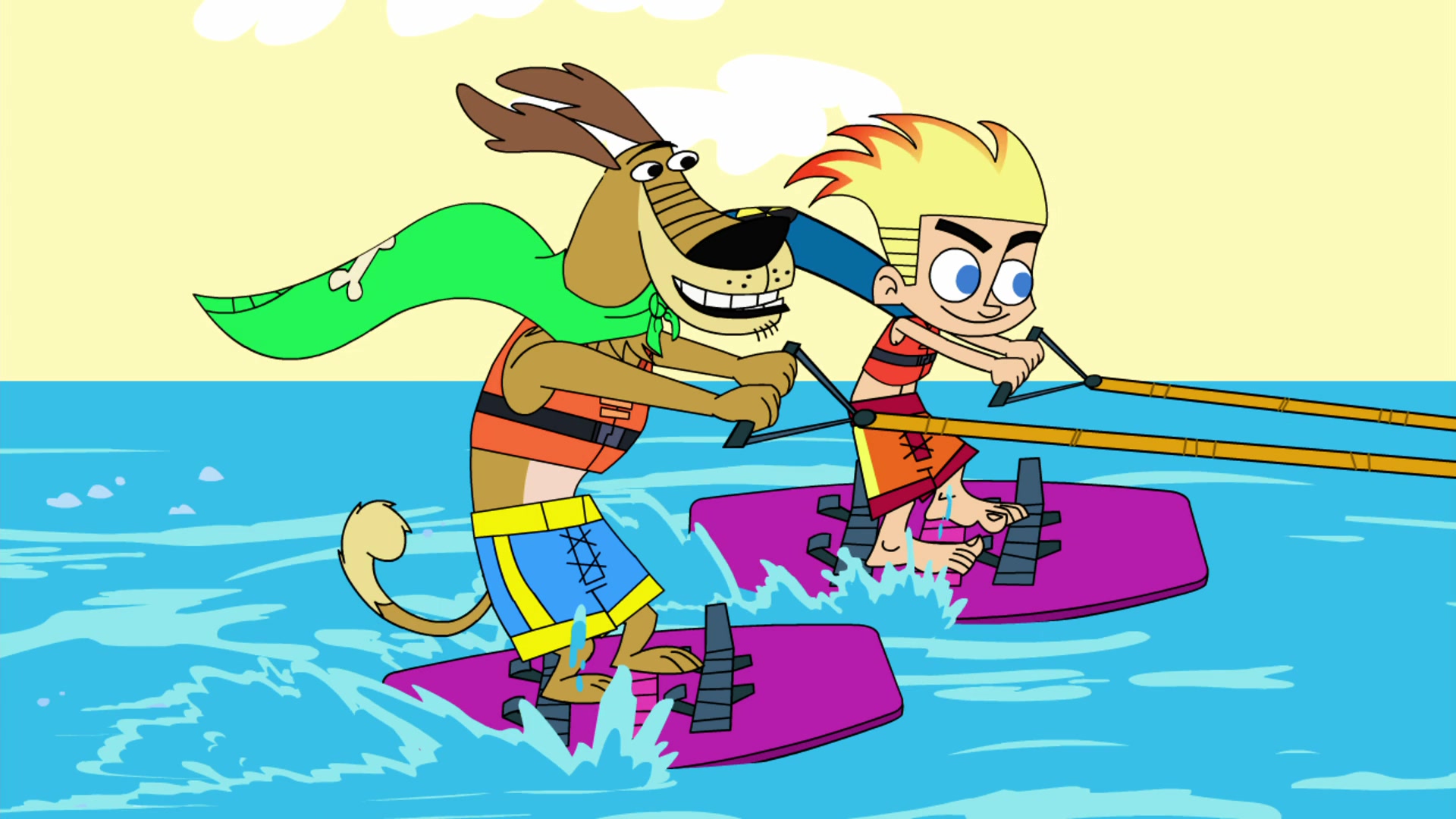 Johnny Test: Water Skiing by ansusinera on DeviantArt