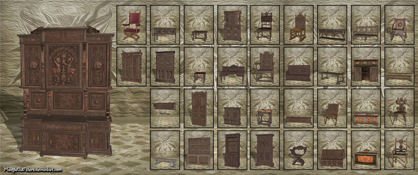 The Witcher 3 Furniture By Moogleoutfitters by ExtraActively on DeviantArt